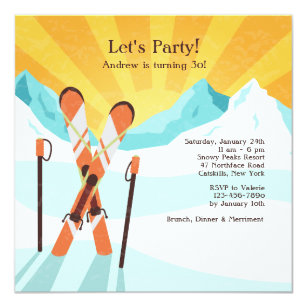 Ski Invitations | Zazzle