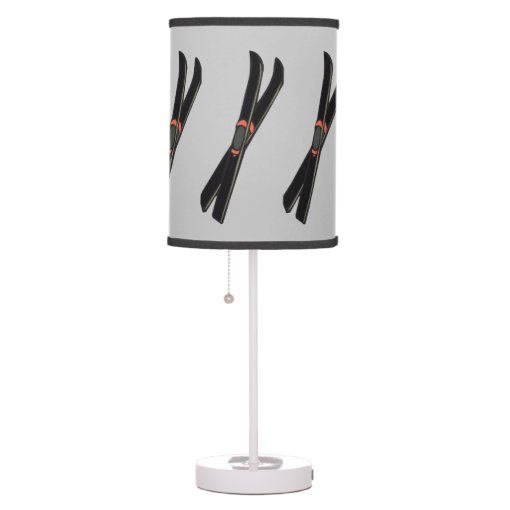 Skis Design Table Lamp Shade | Zazzle
