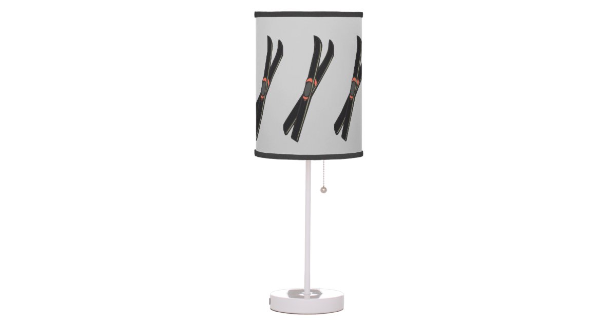 Skis Design Table Lamp Shade | Zazzle