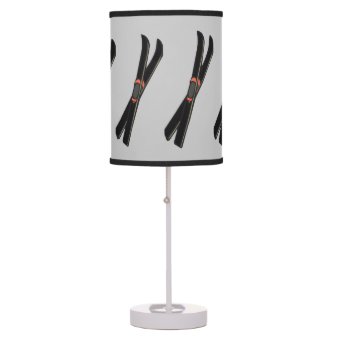 Skis Design Table Lamp Shade | Zazzle