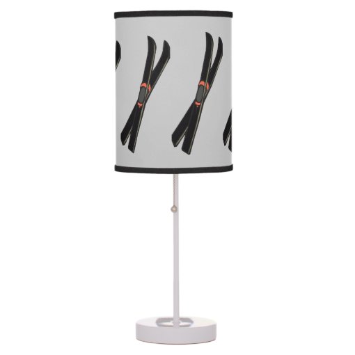 Skis Design Table Lamp Shade | Zazzle