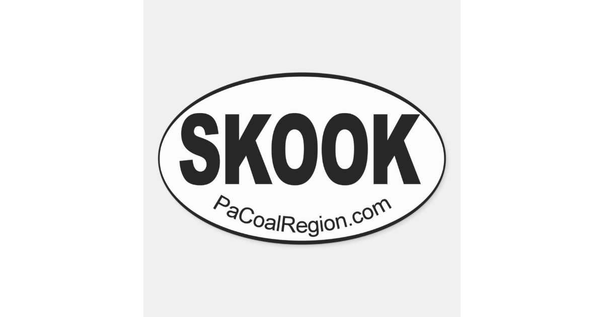 Skook Oval Sticker | Zazzle