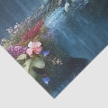 Skull among Waterfalls and Flowers Decoupage Tissue Paper | Zazzle