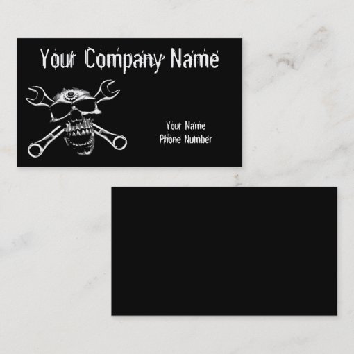 Skull and Bones Business Card | Zazzle