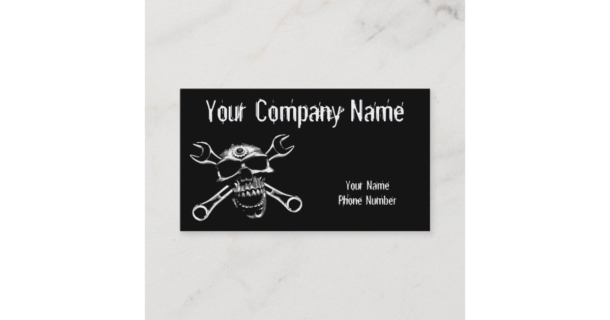 Skull and Bones Business Card | Zazzle