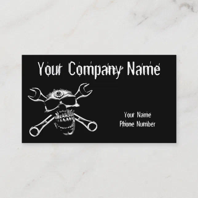 Skull and Bones Business Card | Zazzle