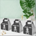 Skull and Bones Halloween Birthday Favor Box | Zazzle