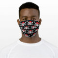 Skull and Cross Bone with Swords Adult Cloth Face Mask | Zazzle