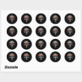 Skull Autism Awareness Tee Mom Dad Kids Autism Classic Round Sticker ...