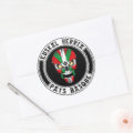 Skull Basque Classic Round Sticker | Zazzle