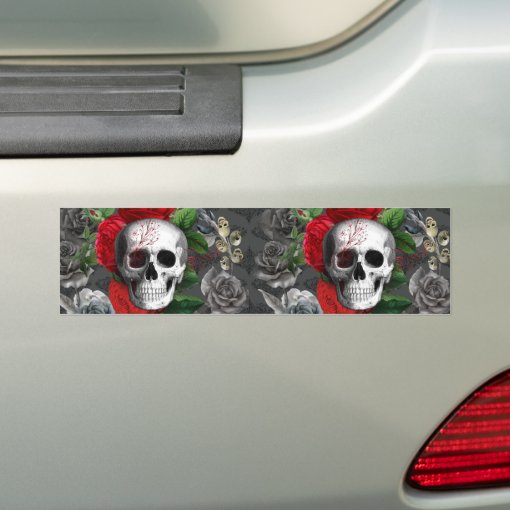 Skull Bumper Sticker | Zazzle