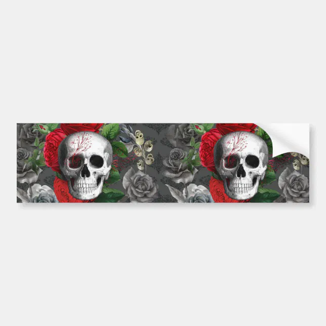Skull Bumper Sticker | Zazzle