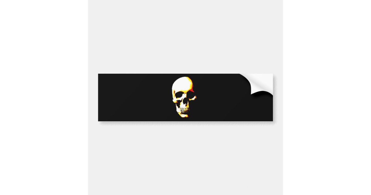 Skull Bumper Sticker | Zazzle
