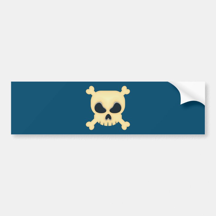 skull bumper sticker | Zazzle