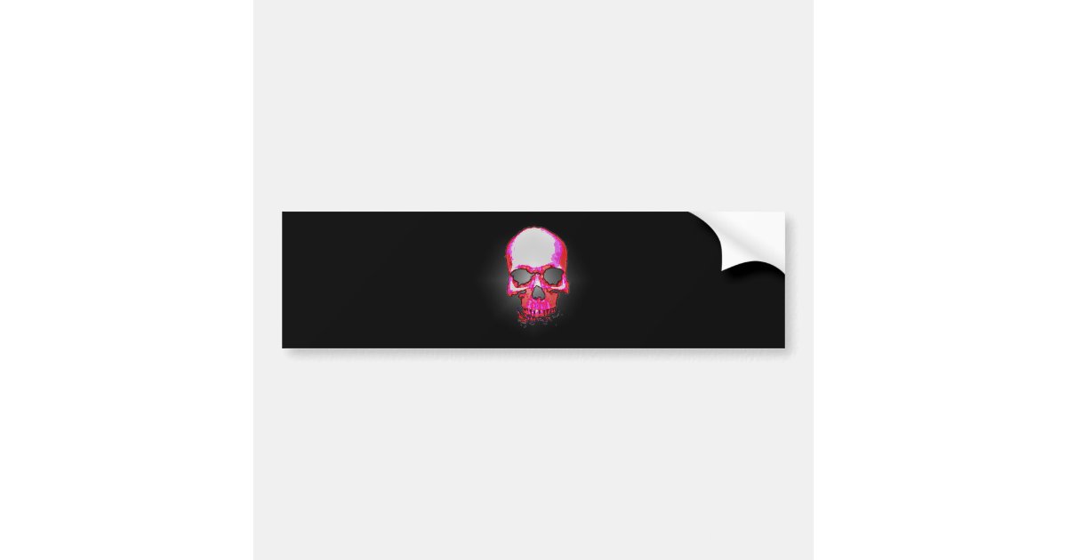 Skull Bumper Sticker | Zazzle
