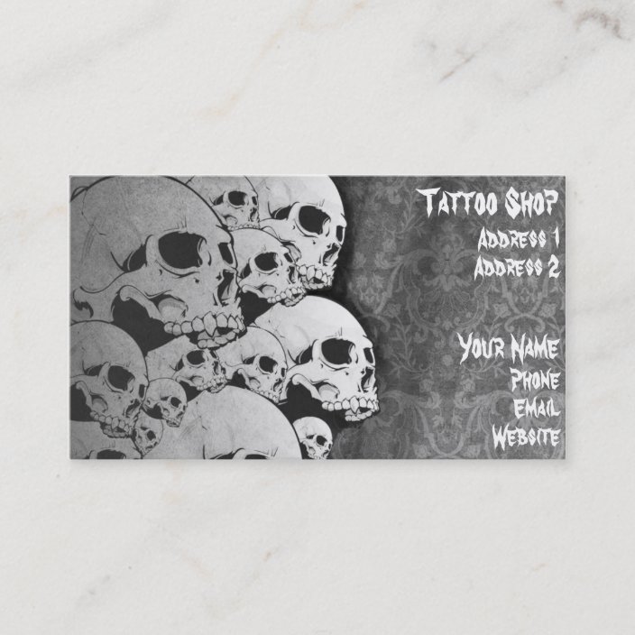 skull business card | Zazzle.com