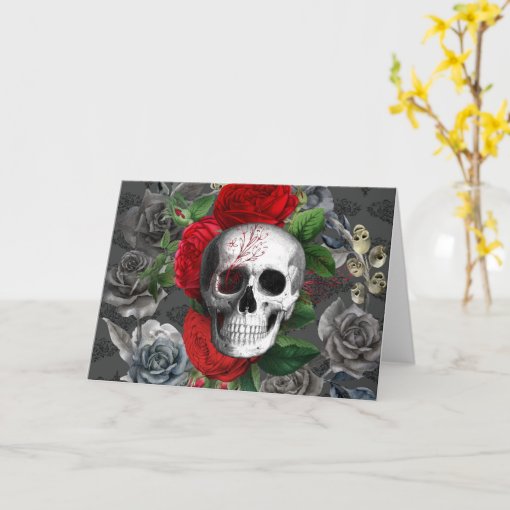 Skull Card | Zazzle