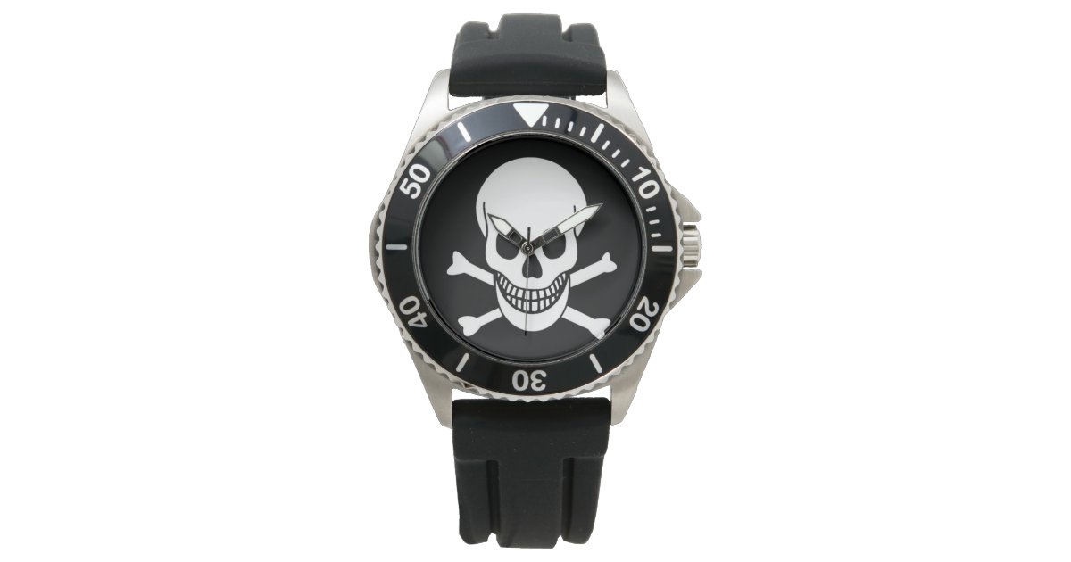Skull & Crossbones Watch | Zazzle