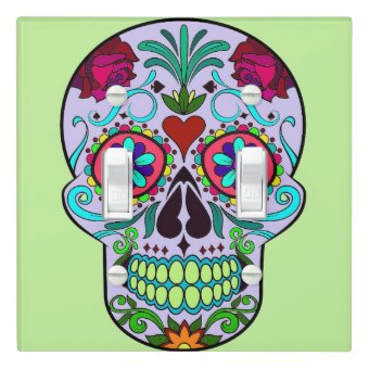 Skull Day of the Dead Light Switch Cover Plate | Zazzle