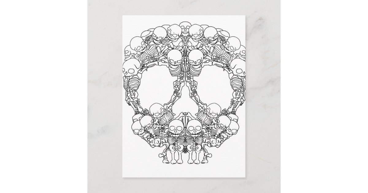 Skull Design - Pyramid of Skulls Postcard | Zazzle