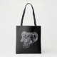 Skull Devil Head Black and White Design Tote Bag | Zazzle