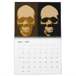 Skull Fantasy Art Heavy Metal Calendar | Zazzle