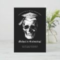 Skull Gothic Graduation Party Radiology Invitation | Zazzle