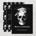Skull Gothic Graduation Party Radiology Invitation | Zazzle