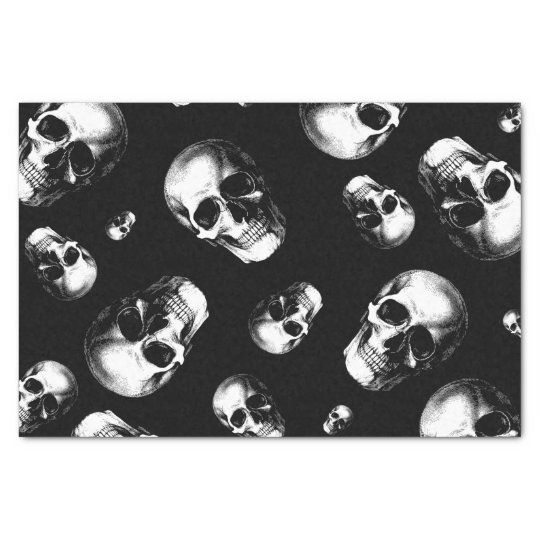 Skull Gothic Halloween Wedding Tissue Paper | Zazzle.com