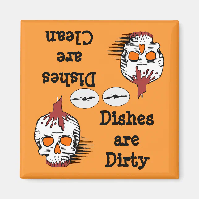 Skull Halloween Dishwasher Magnet | Zazzle