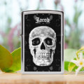 Skull Head Gothic Black And White Cool Custom Zippo Lighter | Zazzle