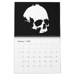 Skull Heavy Metal Punk Rock Fantasy Art Calendar | Zazzle