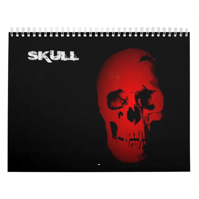 Skull Heavy Metal Punk Rock Fantasy Art Calendar | Zazzle