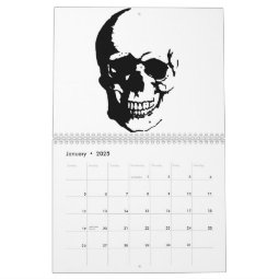 Skull Heavy Metal Punk Rock Fantasy Art Calendar | Zazzle