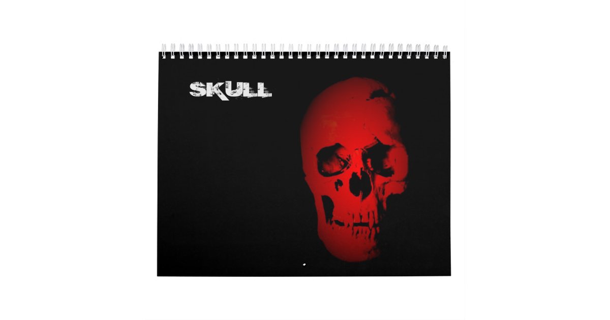 Skull Heavy Metal Punk Rock Fantasy Art Calendar | Zazzle