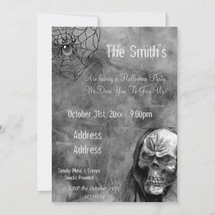 Skull Invitation | Zazzle
