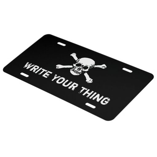 Skull License Plate | Zazzle