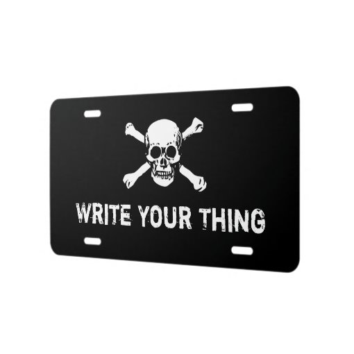 Skull License Plate | Zazzle