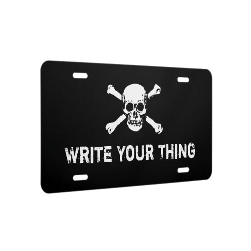 Skull License Plate | Zazzle