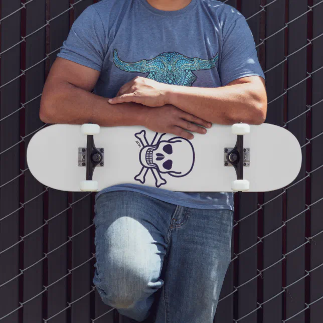 Skull n Bones skateboard | Zazzle