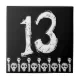 Skull Number Tile | Zazzle