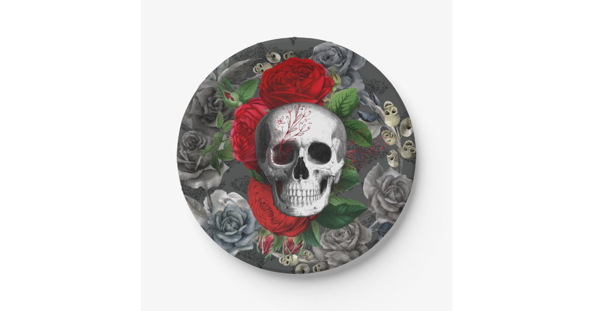Skull Paper Plate | Zazzle