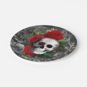 Skull Paper Plate | Zazzle