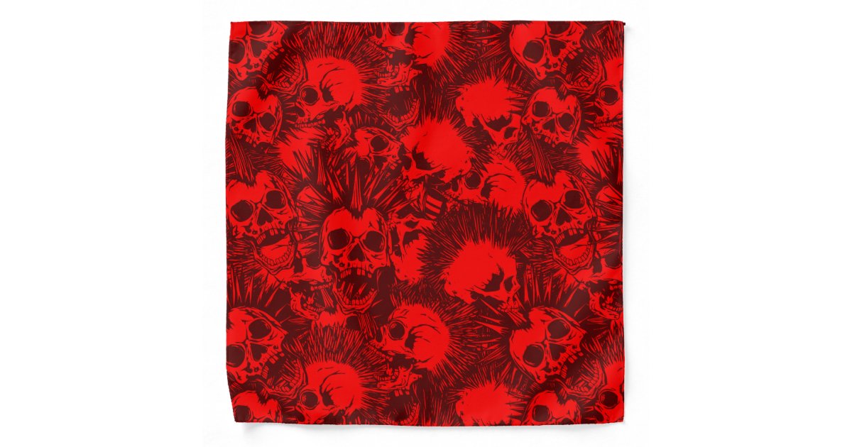 skull punk bandana | Zazzle