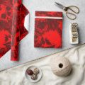 skull punk wrapping paper | Zazzle