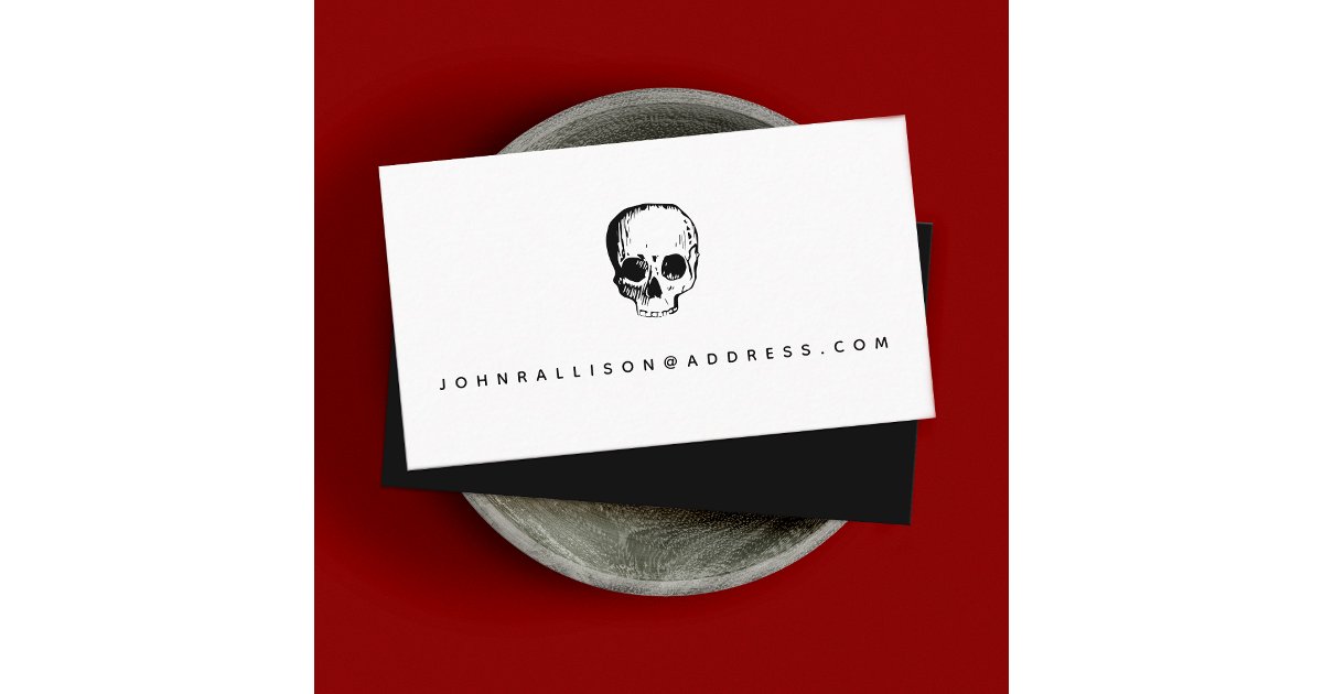 Skull Scary Calling Card | Zazzle