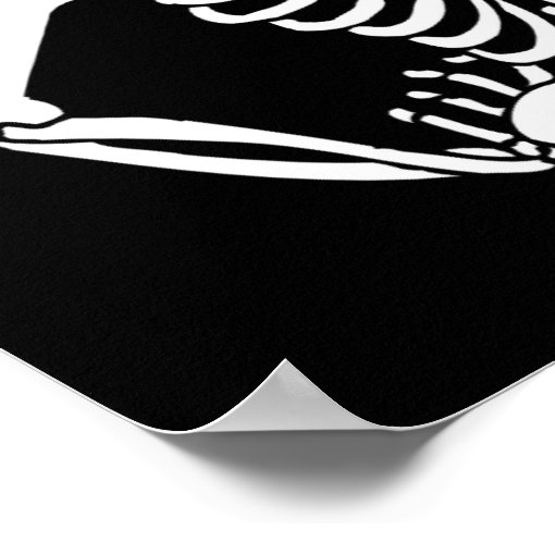 Skull & Skeleton Halloween Poster | Zazzle