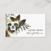 Skull Tattoo Artist QR Code Business Card | Zazzle