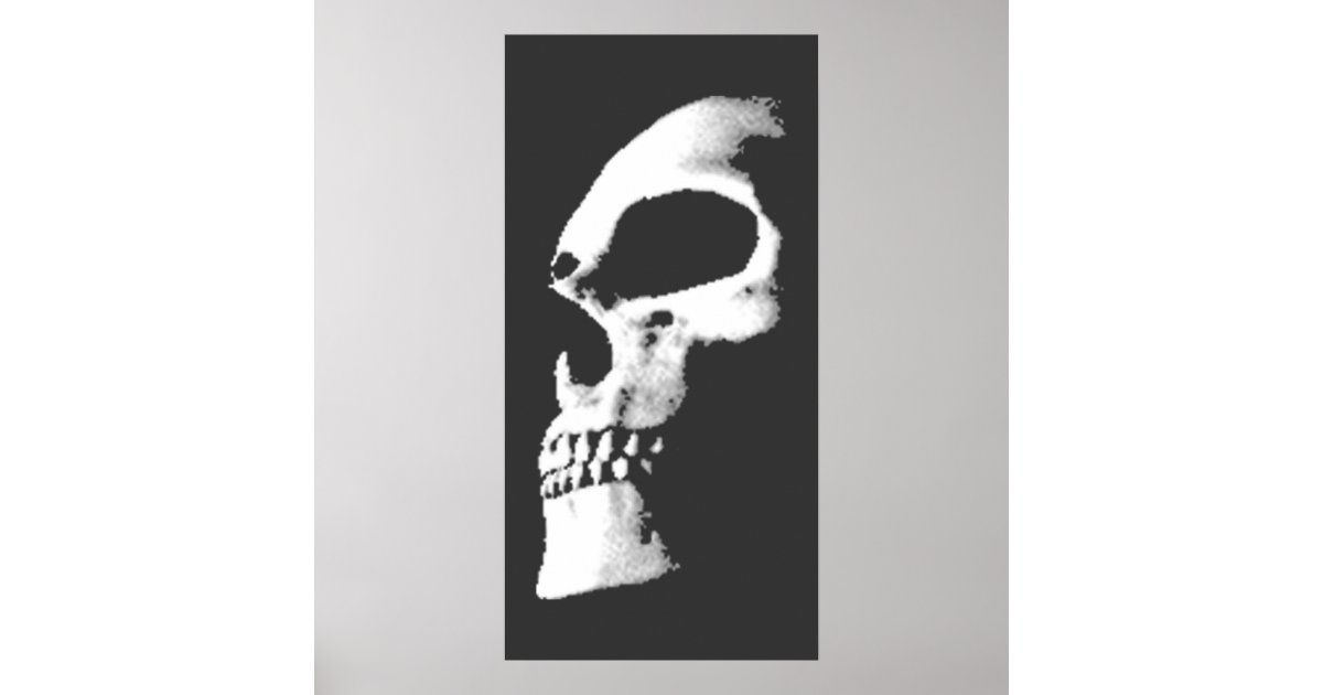 skullfade poster | Zazzle