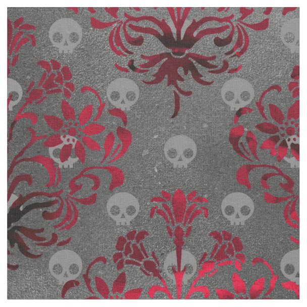 SKULLS! FABRIC | Zazzle